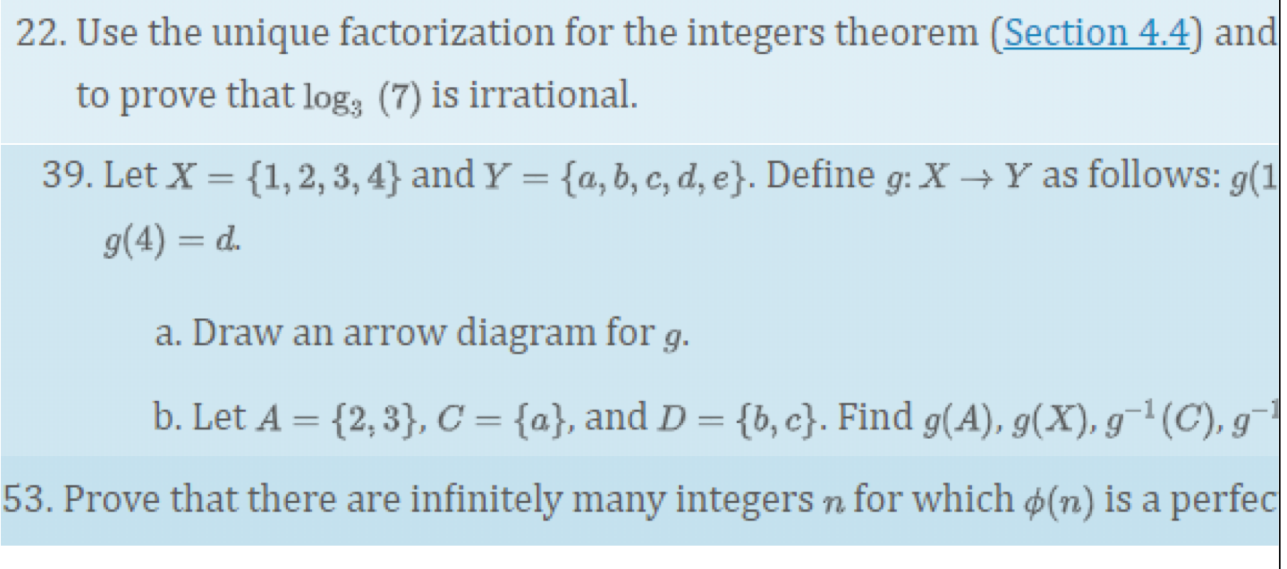 Solved 22. Use the unique factorization for the integers | Chegg.com
