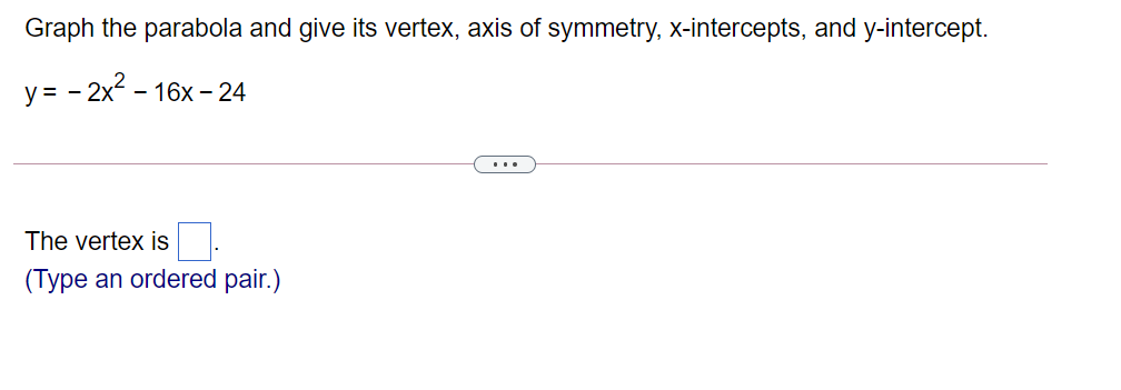 Solved Graph the parabola and give its vertex, axis of | Chegg.com