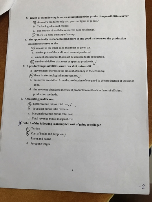 Solved I. Multiple Choice Please circle one answer for each | Chegg.com