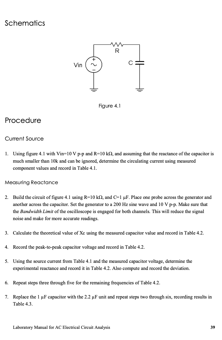 Solved 4 Capacitive Reactance Objective Capacitive