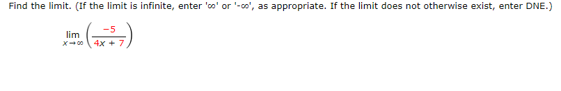 Solved Find the limit. (If the limit is infinite, enter | Chegg.com