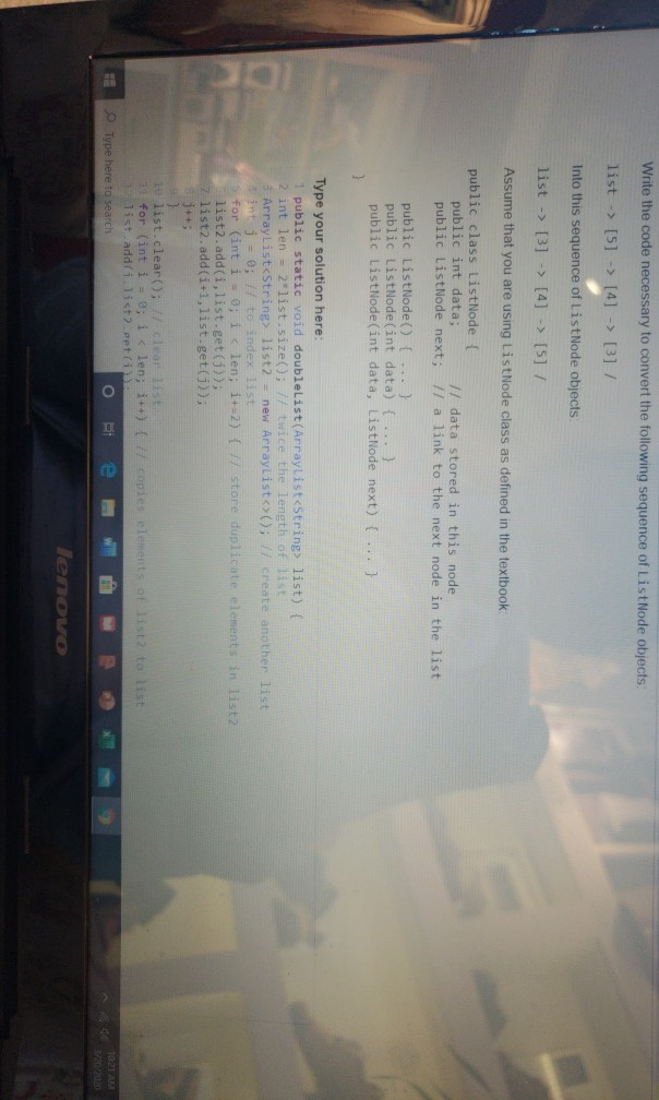 Solved Write the code necessary to convert the following | Chegg.com