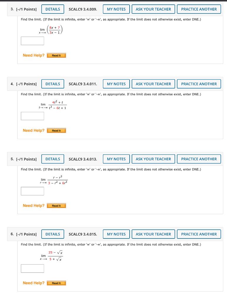 Solved 3 1 Points Details Scalc9 3 4 009 My Notes Ask