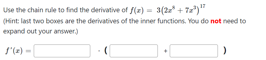Solved Find the derivative of f(x)=9x2−63x8−54x6−9. (a) | Chegg.com
