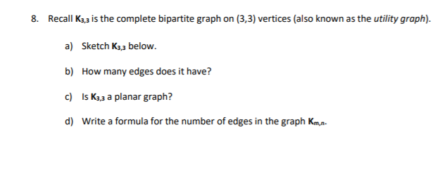 Solved 6. Let G be a graph and let v and w be two distinct | Chegg.com