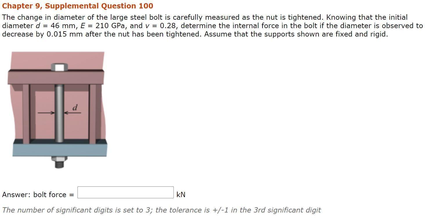 Solved Chapter 9, Supplemental Question 100 The change in | Chegg.com
