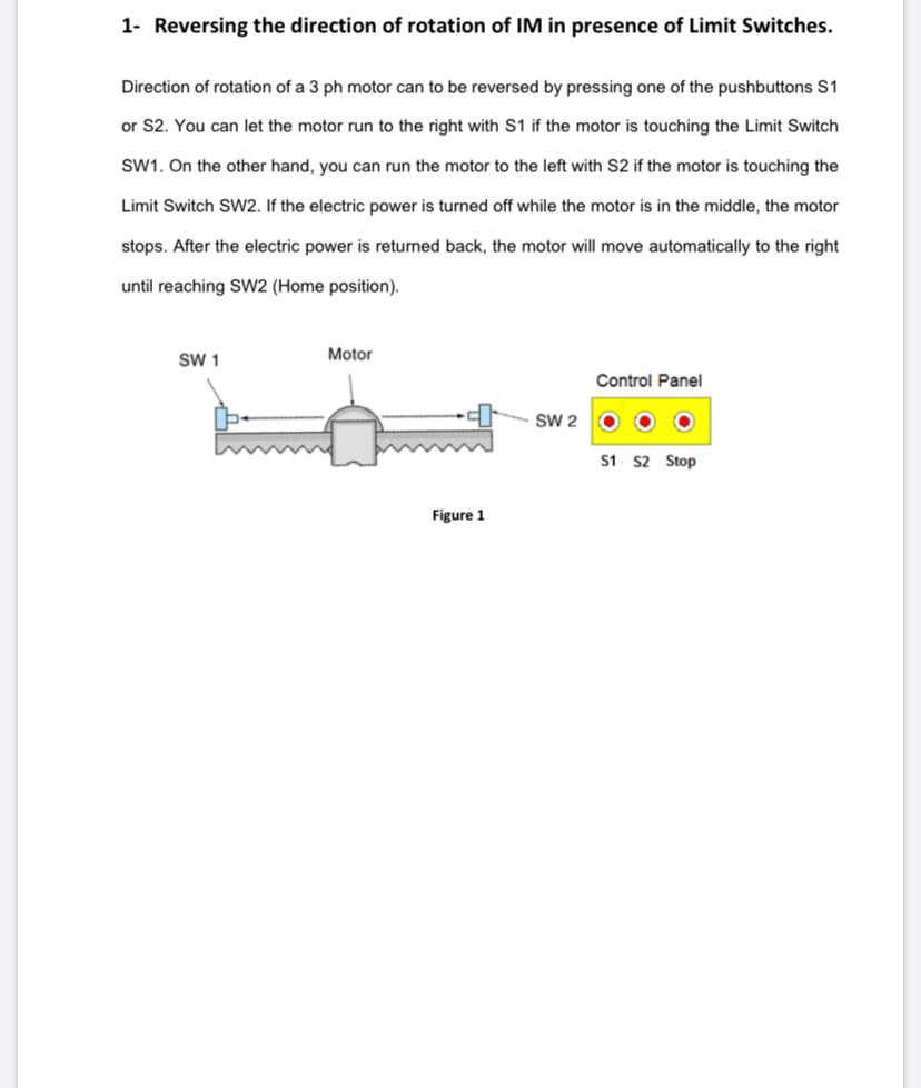 Solved 1- Reversing the direction of rotation of IM in | Chegg.com