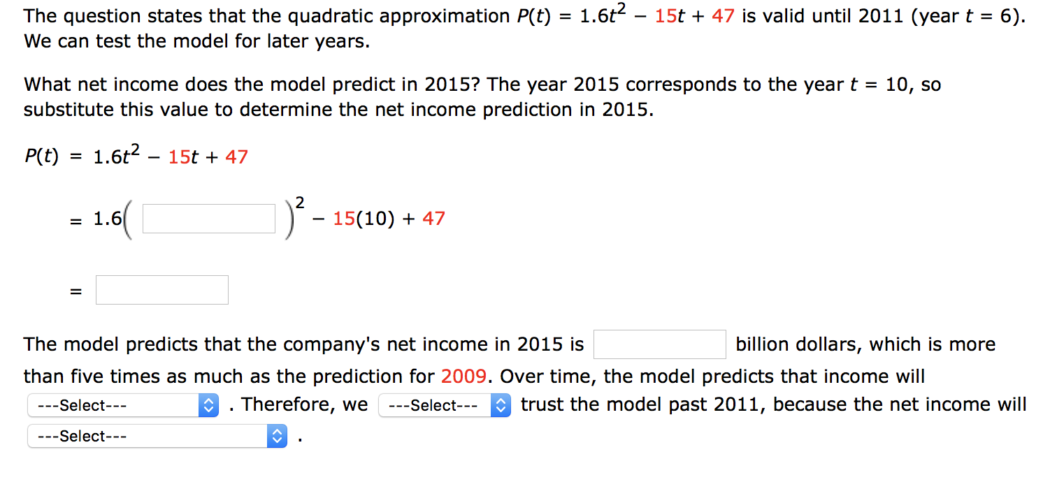 Solved The question states that the quadratic approximation | Chegg.com