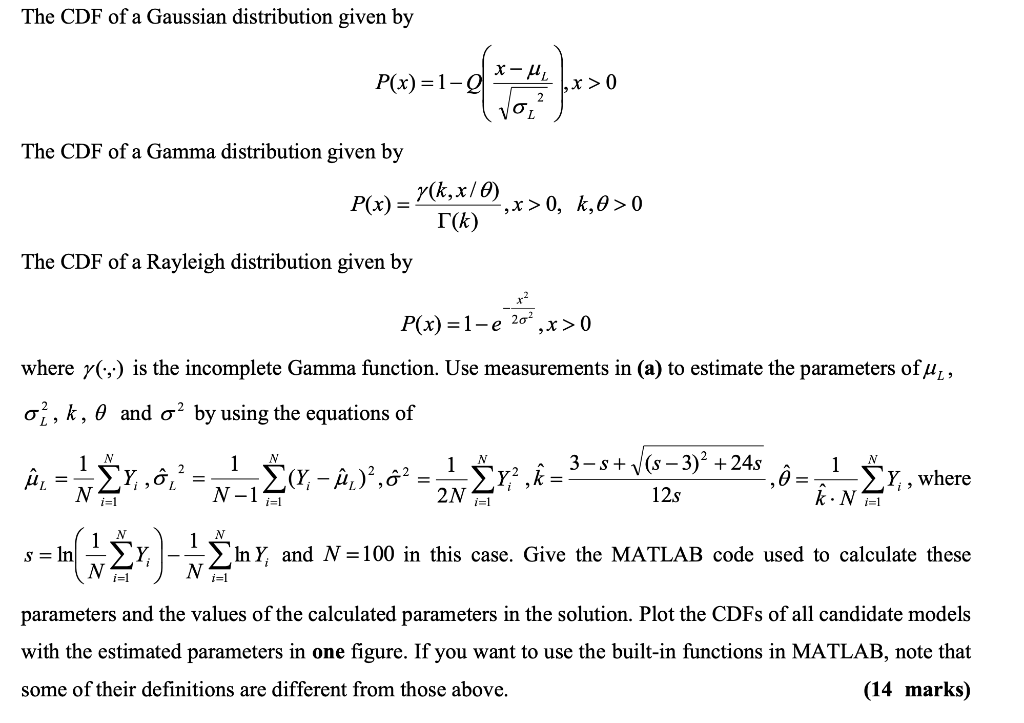 Solved The CDF of a Gaussian distribution given by X-UL Boso | Chegg.com