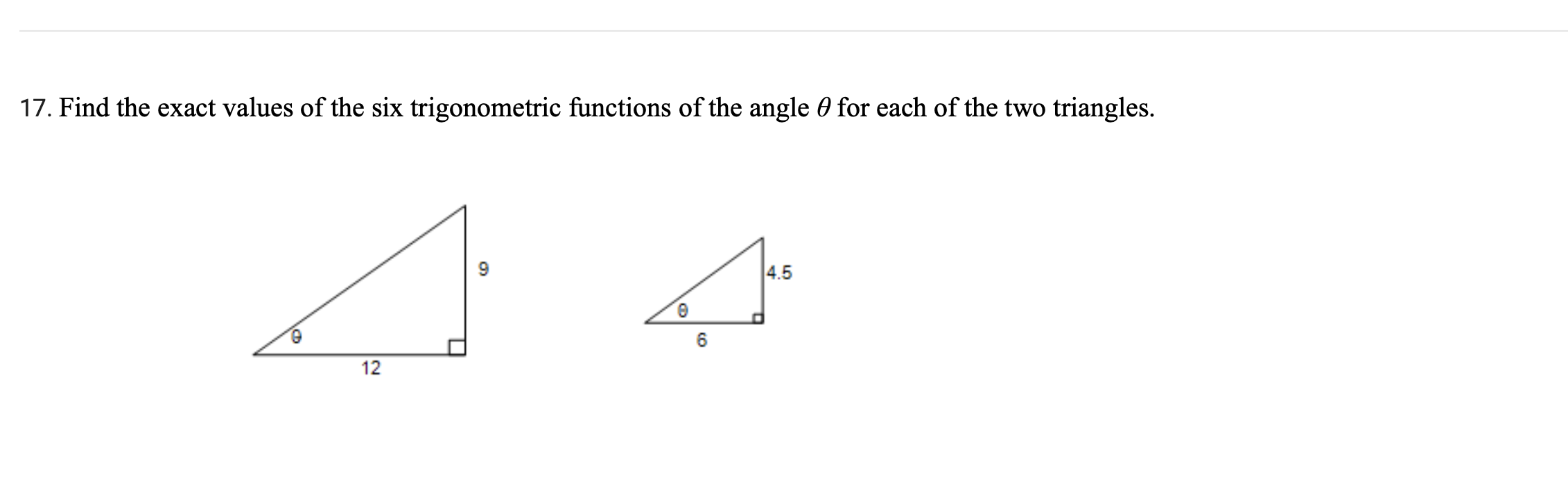 Solved Find the exact values of the six trigonometric | Chegg.com