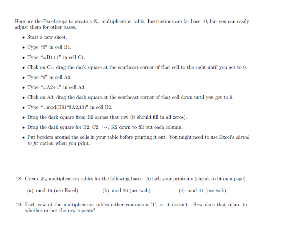Here are the Excel steps to create a Zn | Chegg.com