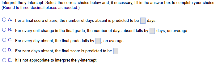 Solved The data below represent the number of days absent, | Chegg.com