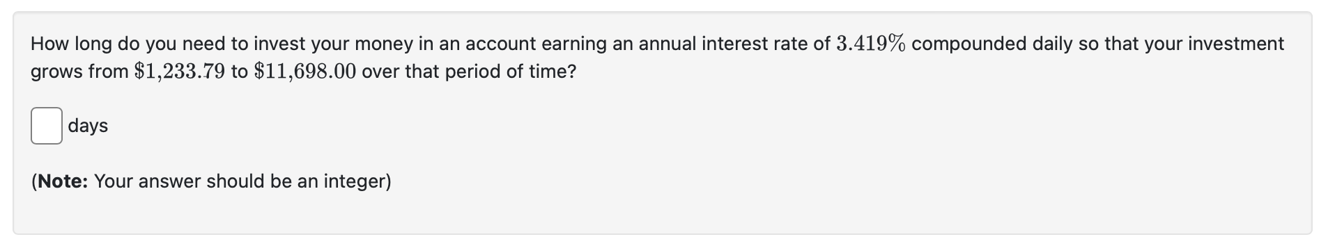 Solved In general, which rate yields the larger amount in | Chegg.com