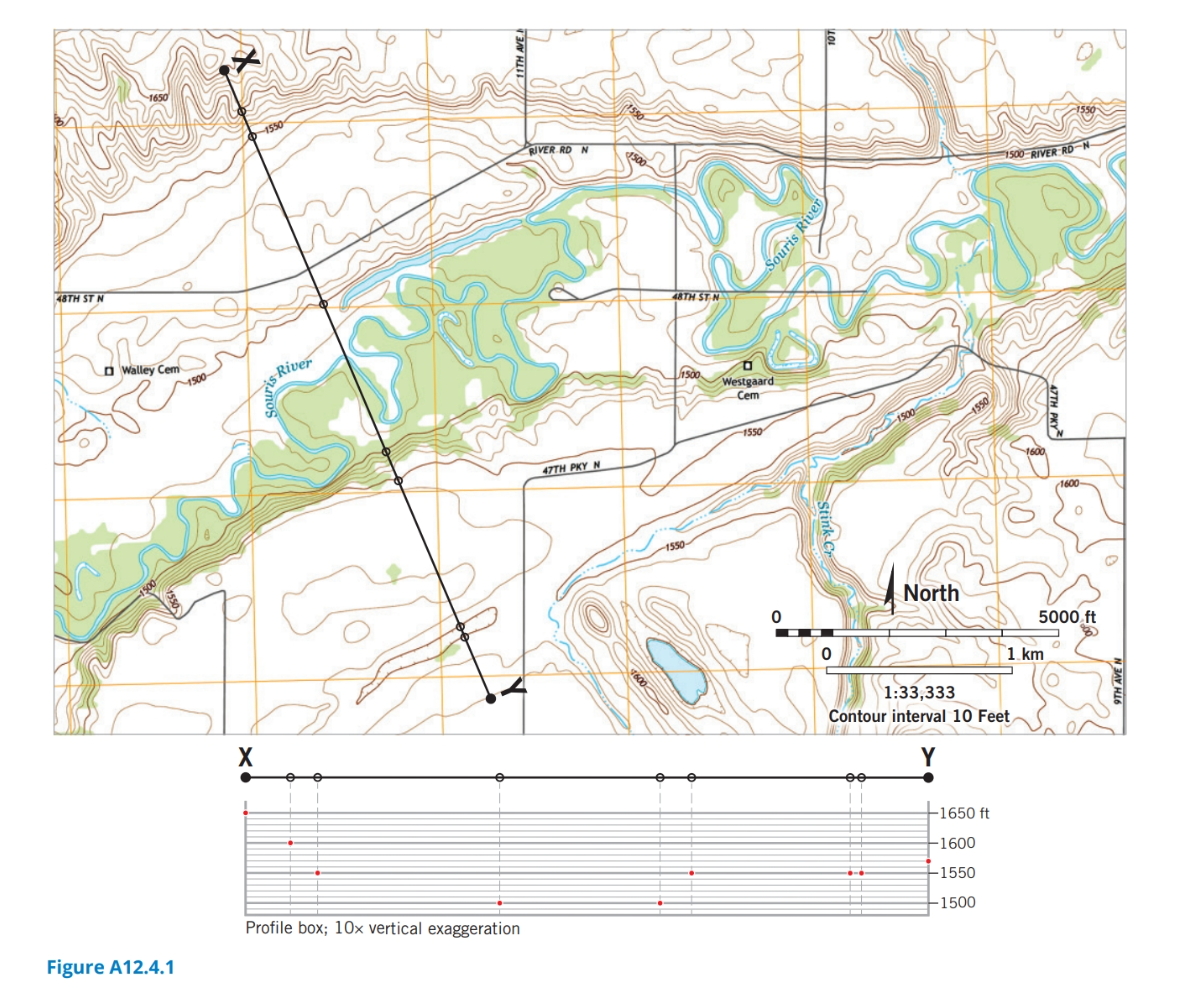 Solved Escarpments and terraces are found along many stream | Chegg.com