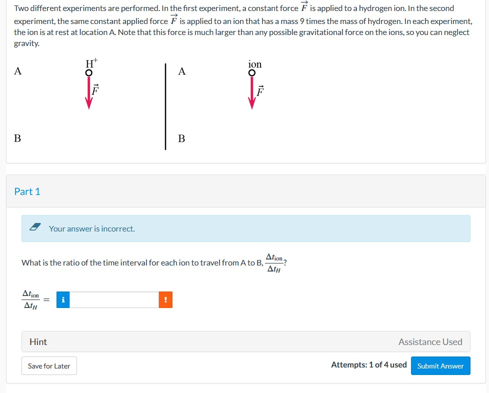 Solved Two different experiments are performed. In the first | Chegg.com