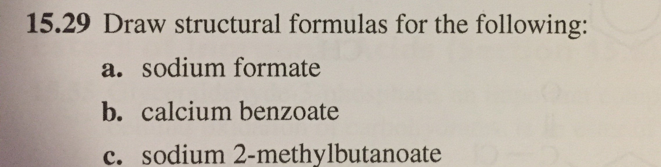 Solved 15.29 Draw structural formulas for the following: a. | Chegg.com