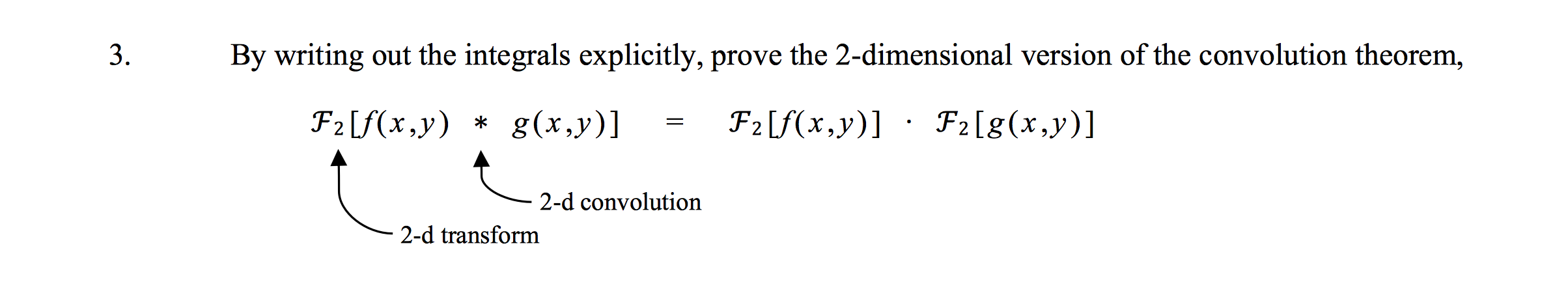 Solved 3. By writing out the integrals explicitly, prove the | Chegg.com