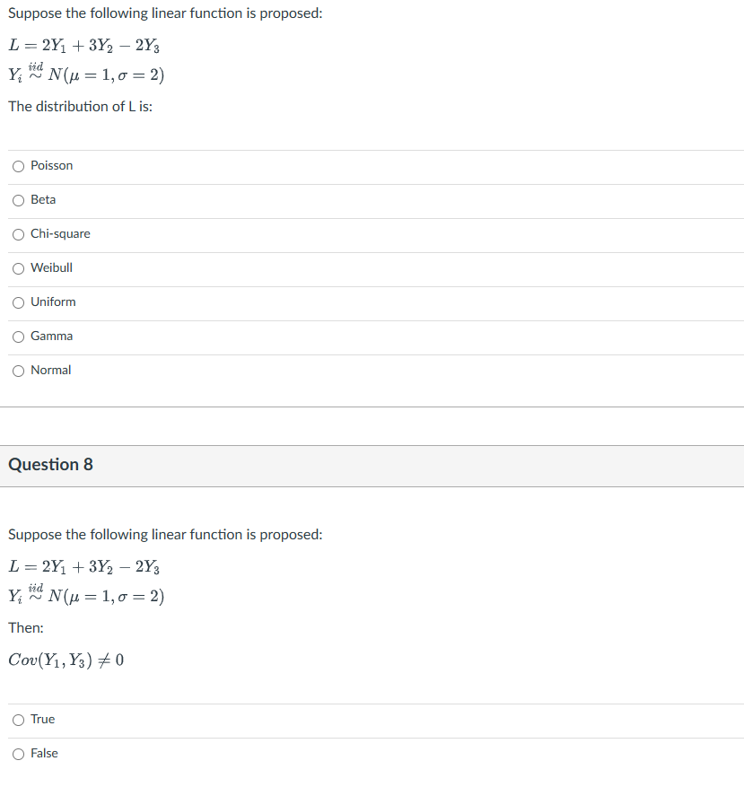 Solved Suppose the following linear function is proposed: | Chegg.com