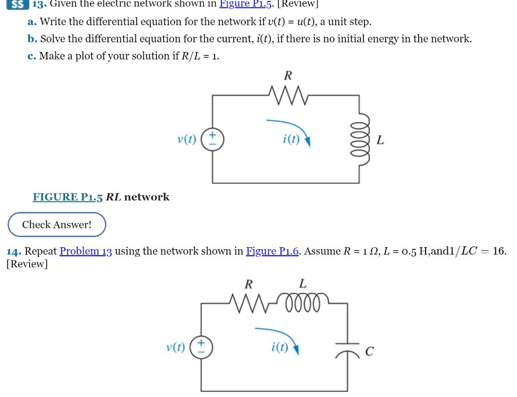 Solved 3. Repeat Problem 14 in Chapter 1 , using Laplace | Chegg.com Solved 3. Repeat Problem 14 in Chapter 1 , using Laplace | Chegg.com