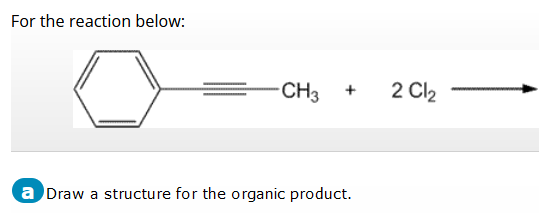 Solved For the reaction below: CH3+2Cl2 Draw a structure | Chegg.com