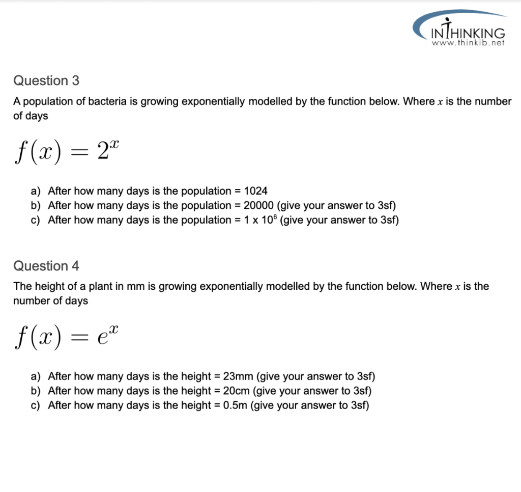 Solved IN THINKING www.thinkib.net Representing Numbers | Chegg.com