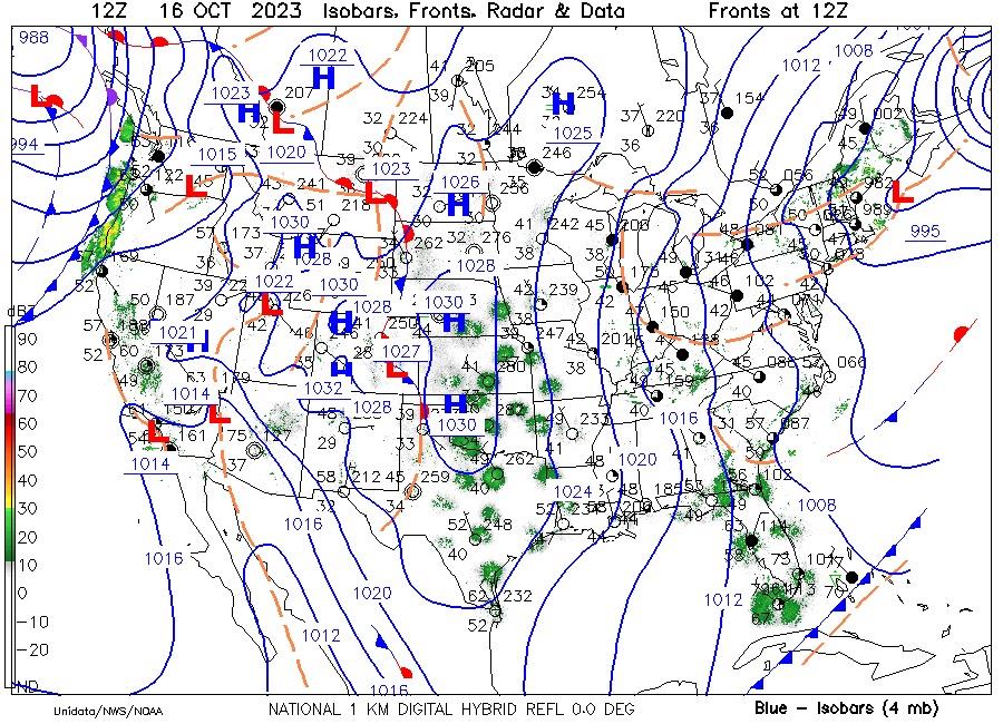 Current Weather Studies 8Surface Weather Maps and | Chegg.com