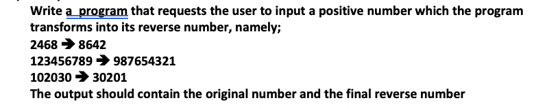 Solved Write a program that requests the user to input a | Chegg.com