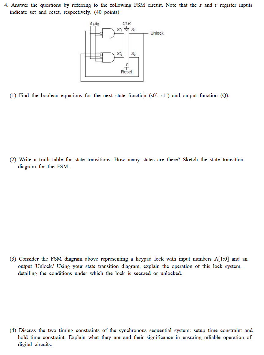 Solved 4. ﻿Answer the questions by referring to the | Chegg.com