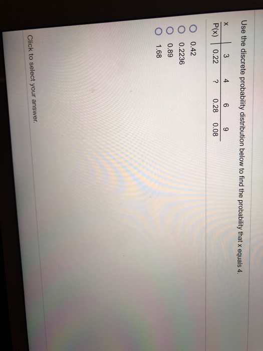 Solved Classify The Following Random Variable As Either 7460