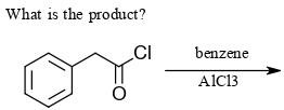 Solved What is the product? CI benzene AlCl3 | Chegg.com