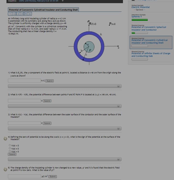 Solved An infinitely long solid insulating cylinder of | Chegg.com