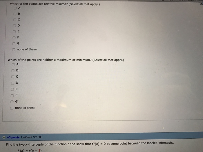 Solved Decide whether each labeled point is an absolute | Chegg.com