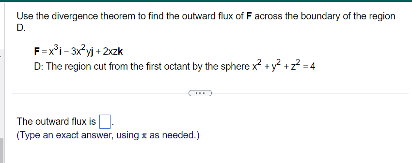 Solved Use the divergence theorem to find the outward flux | Chegg.com