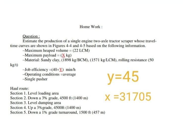 Solved TABLE 4-4: Typical dozer fixed cycle times Operating | Chegg.com