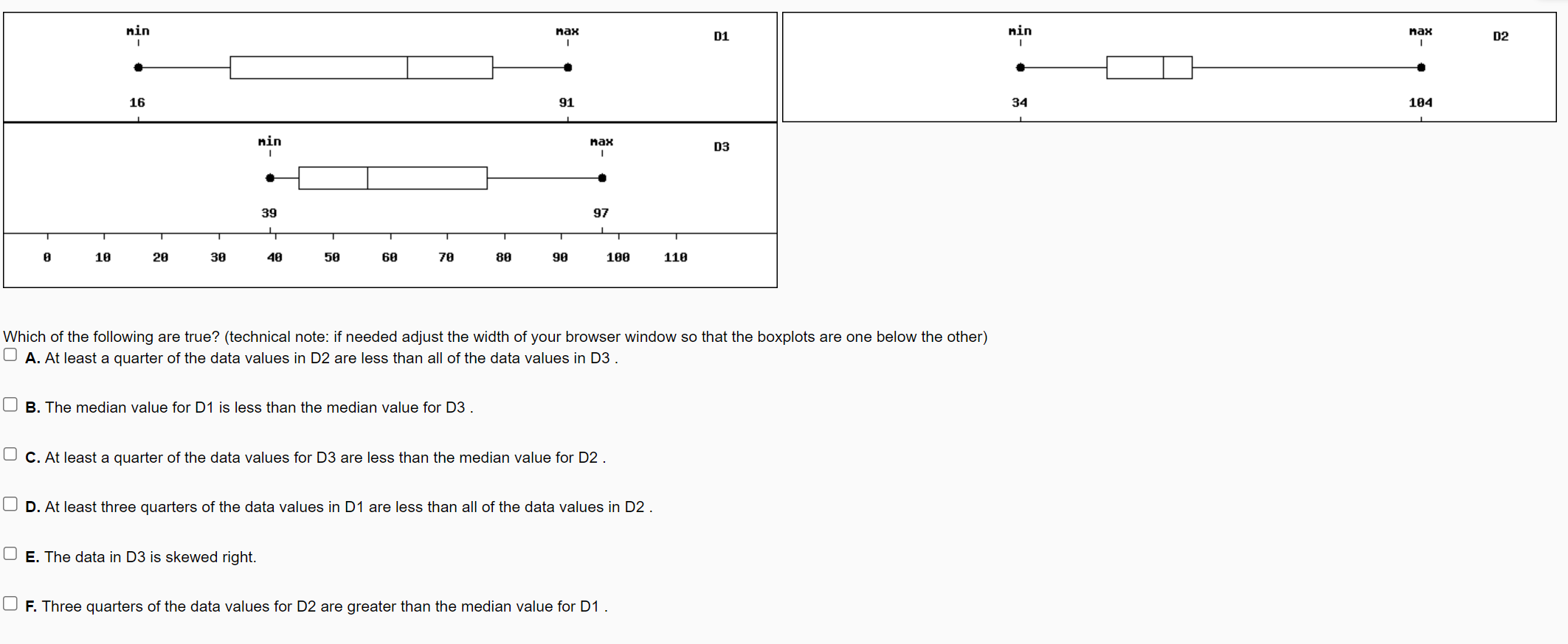 Solved Which Of The Following Are True technical Note If Chegg