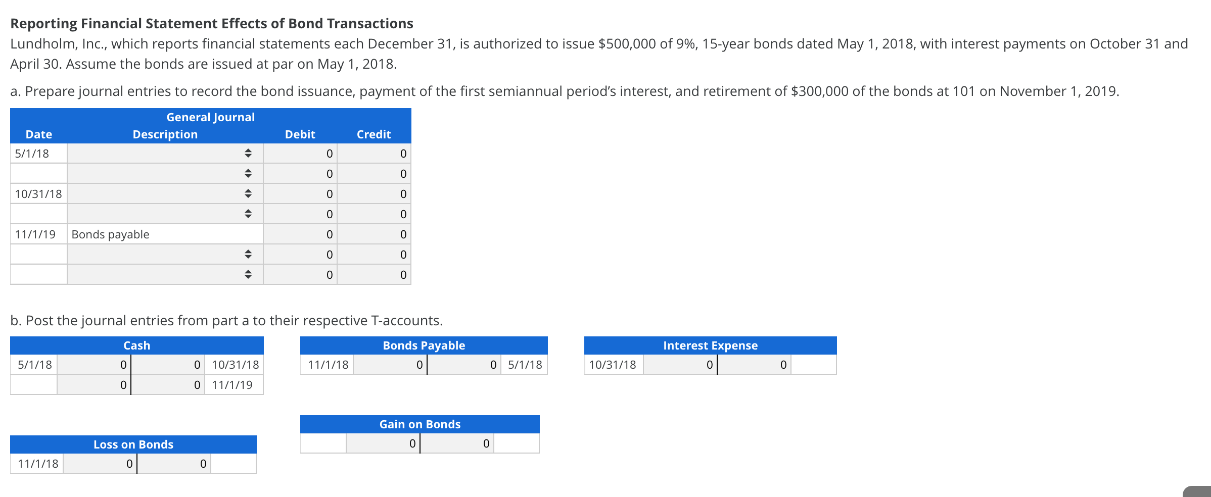 Solved Reporting Financial Statement Effects of Bond | Chegg.com