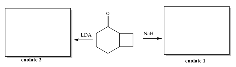 Solved LDA NaH enolate 2 enolate 1 | Chegg.com