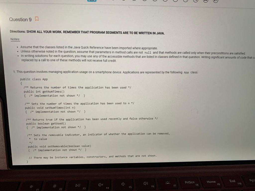 Solved Question 9a Directions: SHOW ALL YOUR WORK. REMEMBER | Chegg.com