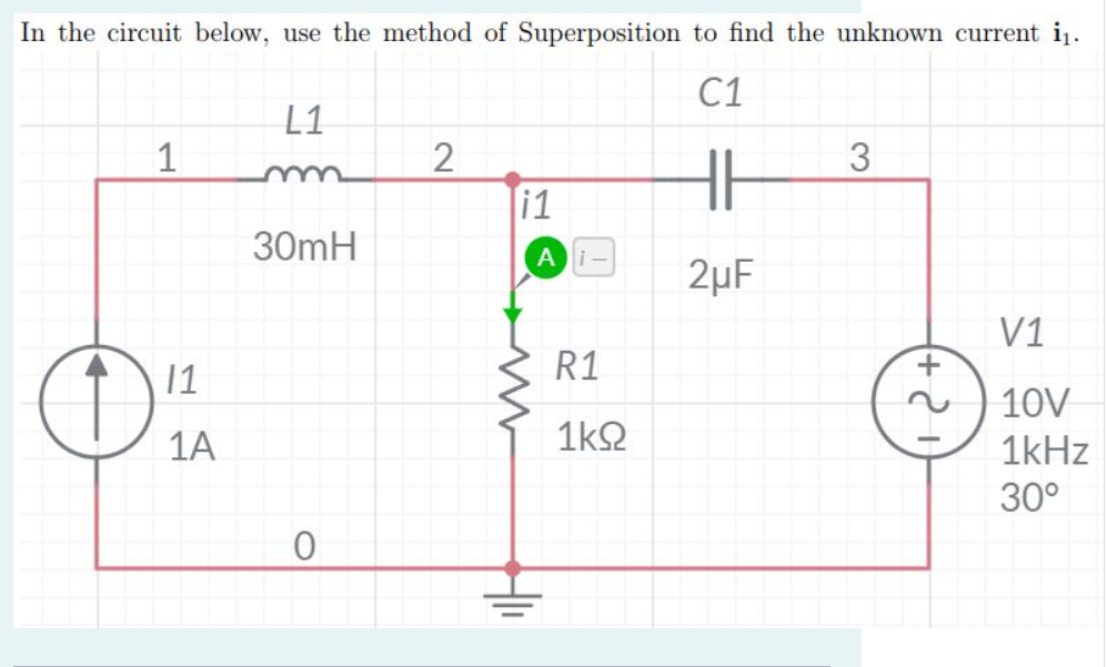 Solved In the circuit below, use the method of Superposition | Chegg.com