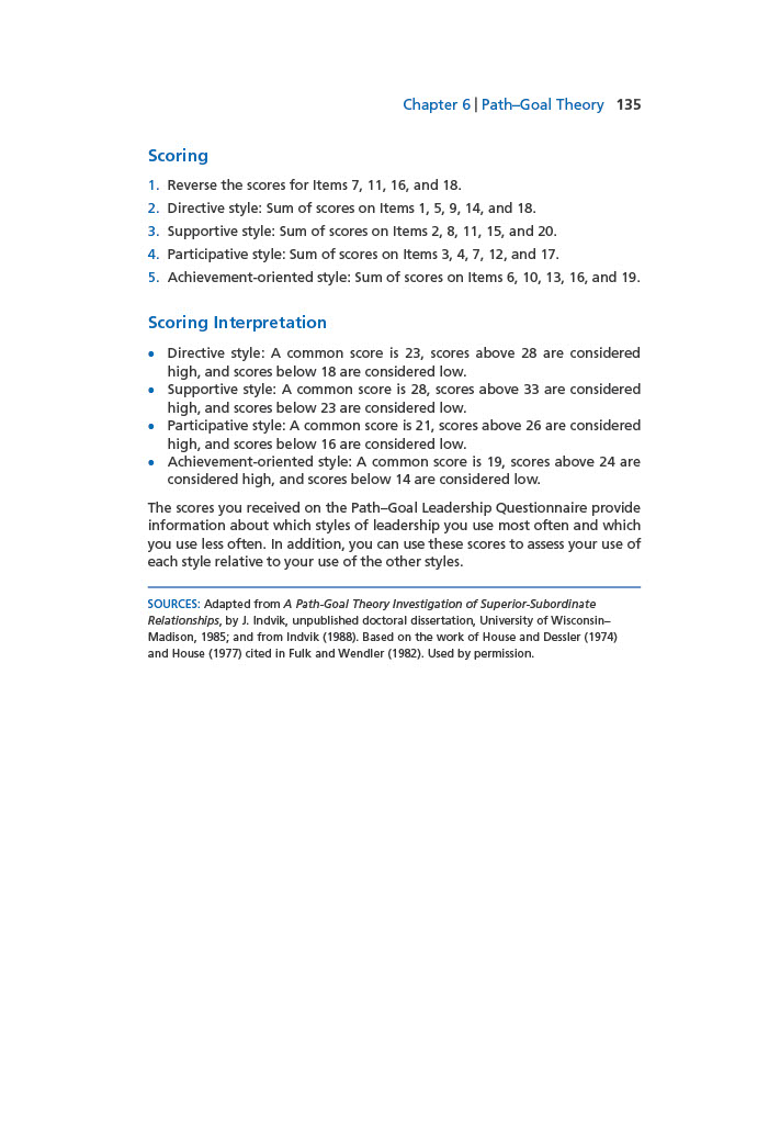 134 LEADERSHIP | THEORY AND PRACTICE Path-Goal | Chegg.com