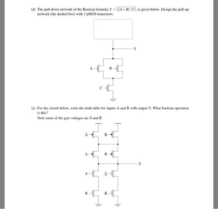 Solved 3. Transistors and Boolean Logic A boolean formula | Chegg.com