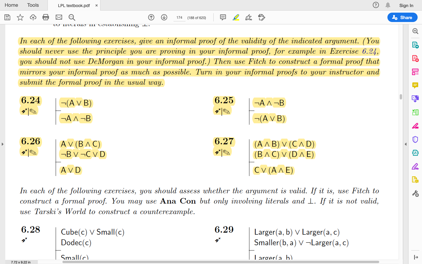 Solved informal proof of the validity of the | Chegg.com