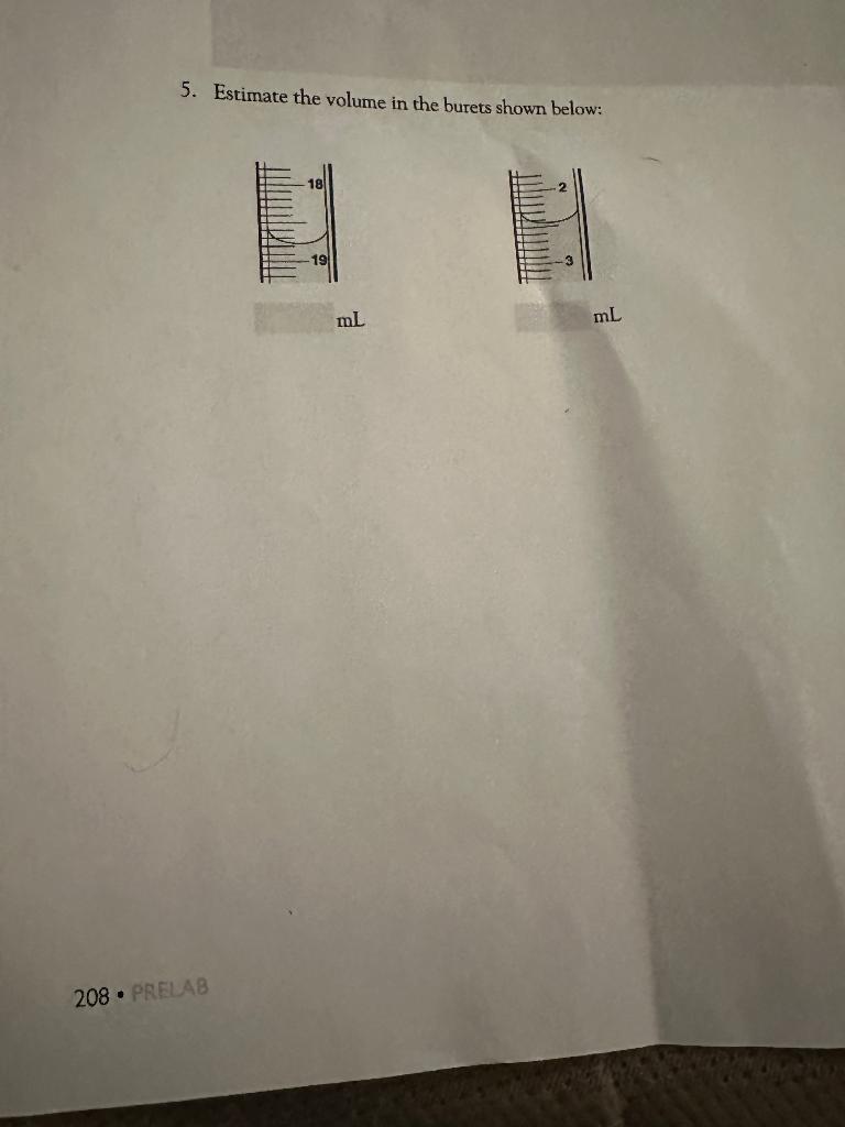 Solved I forgot how to do the volume in the buret! I need | Chegg.com