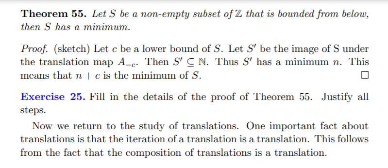Solved Theorem 55. Let S be a non-empty subset of Z that is | Chegg.com