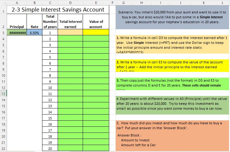 Solved Scenario: You inherit $20,000 ﻿from your aunt and | Chegg.com