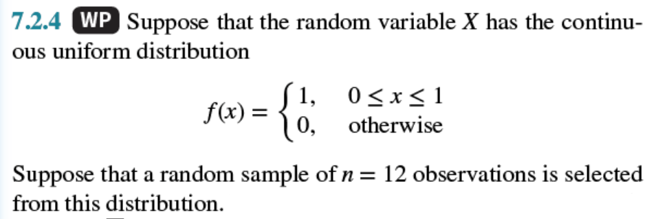 Solved 7.2.4 WP Suppose that the random variable X has the | Chegg.com