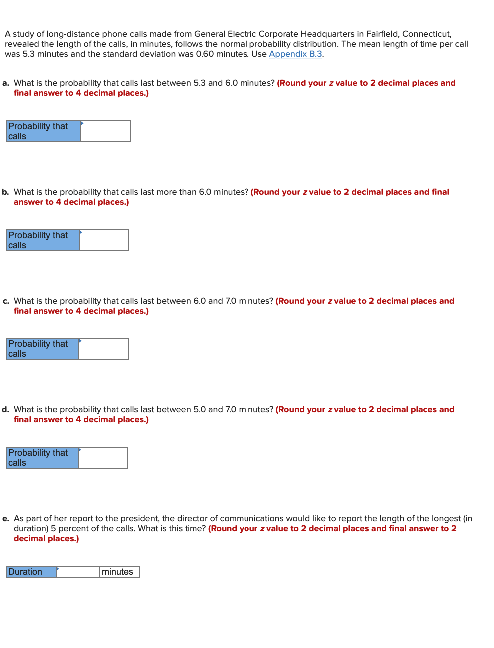 Solved A study of long-distance phone calls made from | Chegg.com