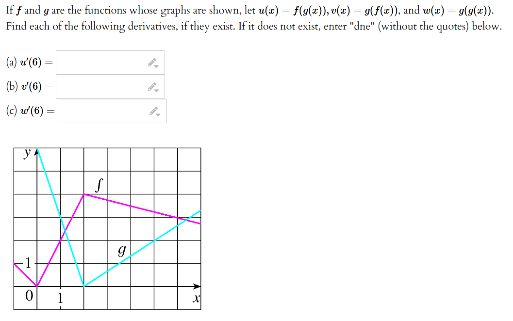 Solved If f and g are the functions whose graphs are shown, | Chegg.com