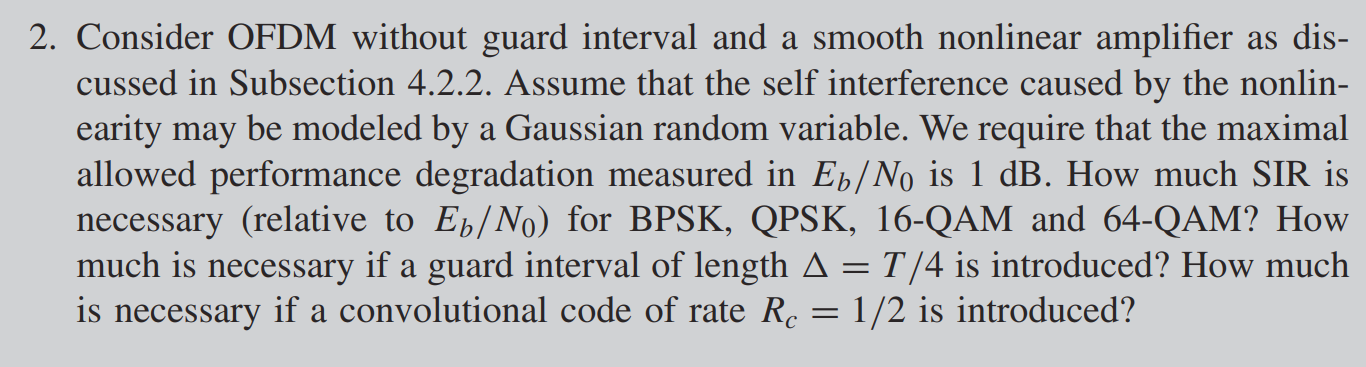 Solved Consider OFDM without guard interval and a smooth | Chegg.com