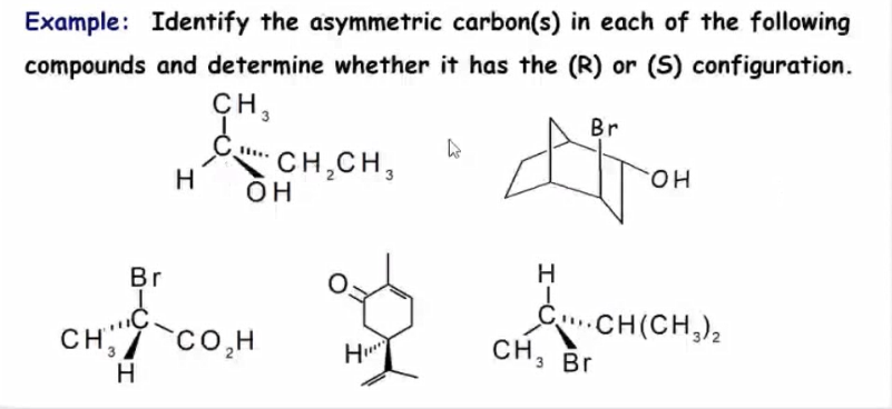 Solved Identify the asymmetric carbon(s) in each of the | Chegg.com